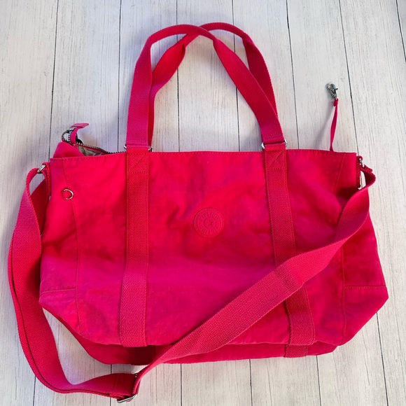 Kipling | Bags | Hot Pink Kipling Adara Tote Duffle Travel Bag | Poshmark